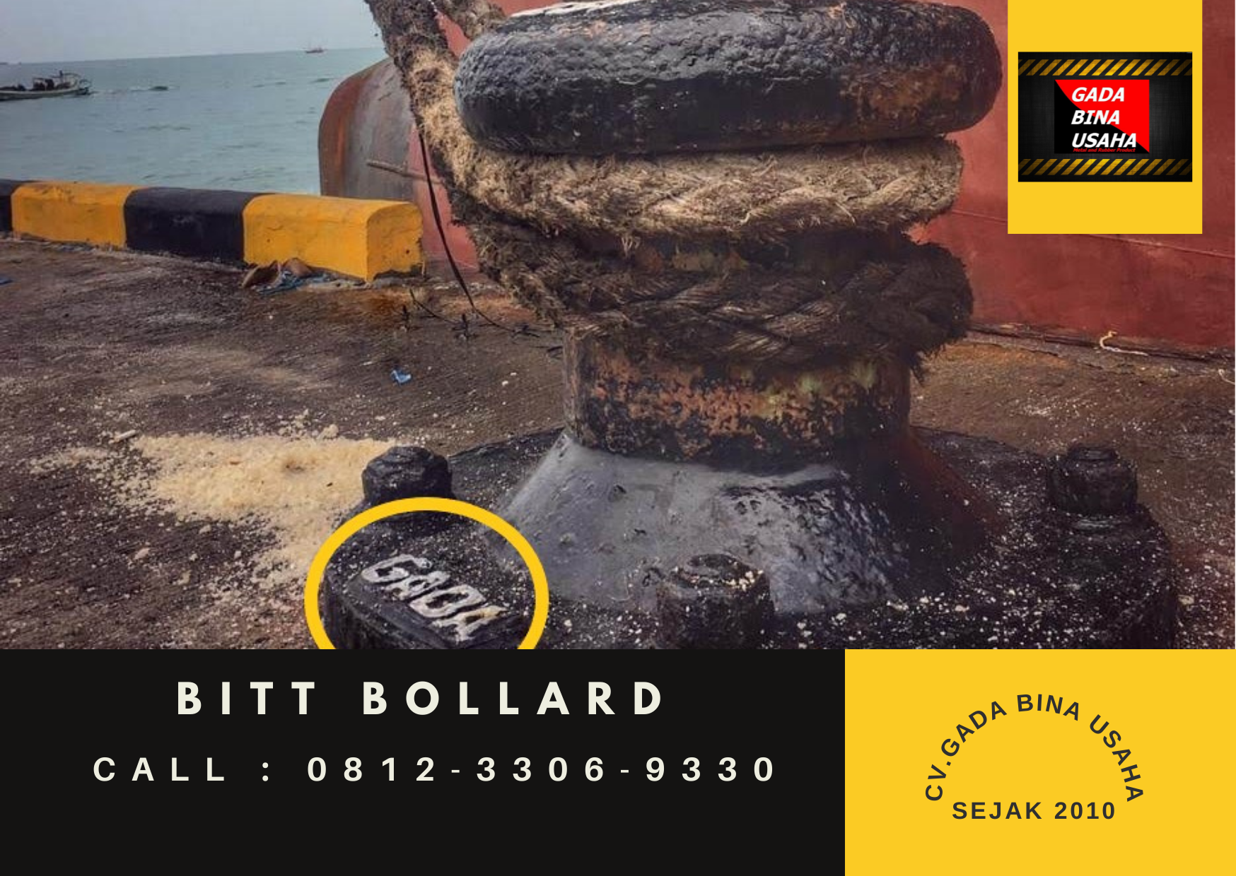 CALL : 0812-3306-9330 Distributor Bollard Dermaga Tipe Bitt Kota Kupang