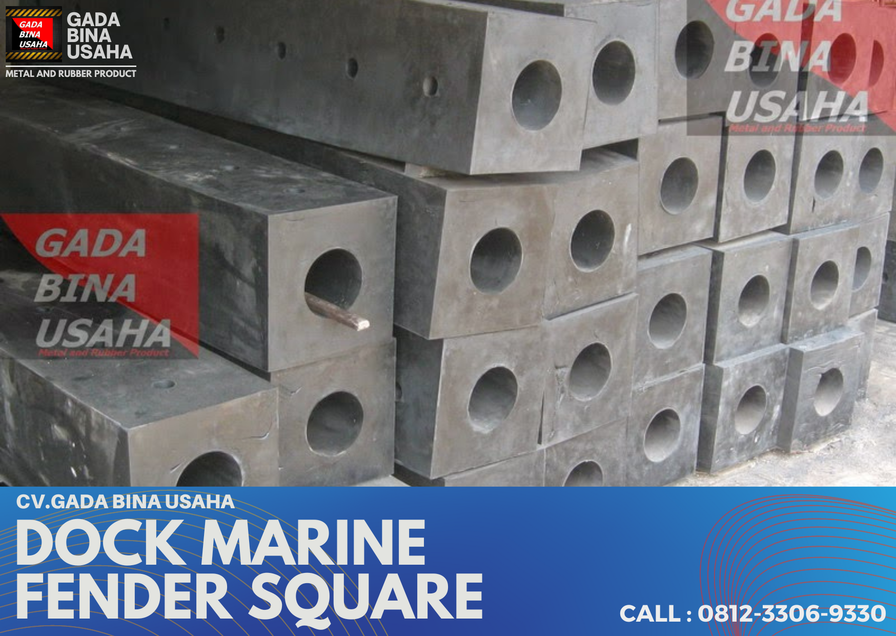 TELP: 0812-3306-9330 Jual Dock Marine Fender Type Square Bandar Lampung